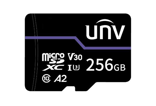 UNV TF Purple Surveillance High Speed Micro SD Card Option 256GB ...